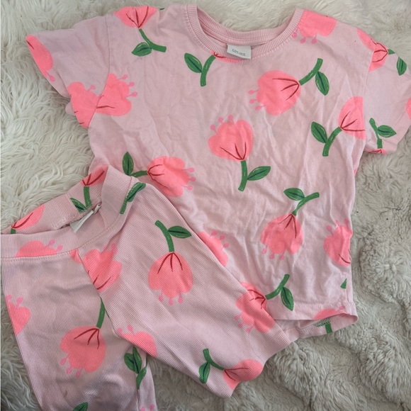 Zara | Matching Sets | Zara Pink Floral Kids Matching Set | Poshmark